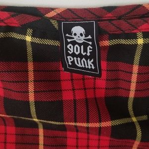 golf punk | Skirts | Golf Punk Red Plaid 98s Retro Goth Skirt | Poshmark
